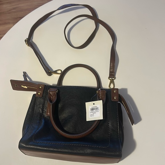 Fossil | Bags | Fossil Claire Mini Satchel Black Nwt | Poshmark